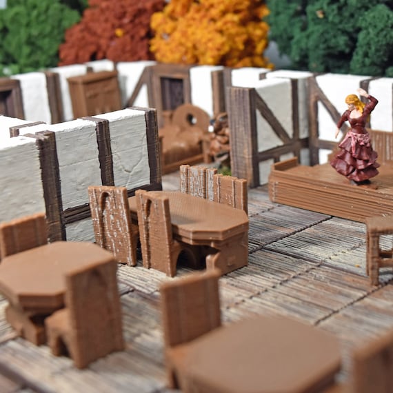 Cooking Pot RPG miniature furniture 3D Printed 28mm Scatter Terrain ...