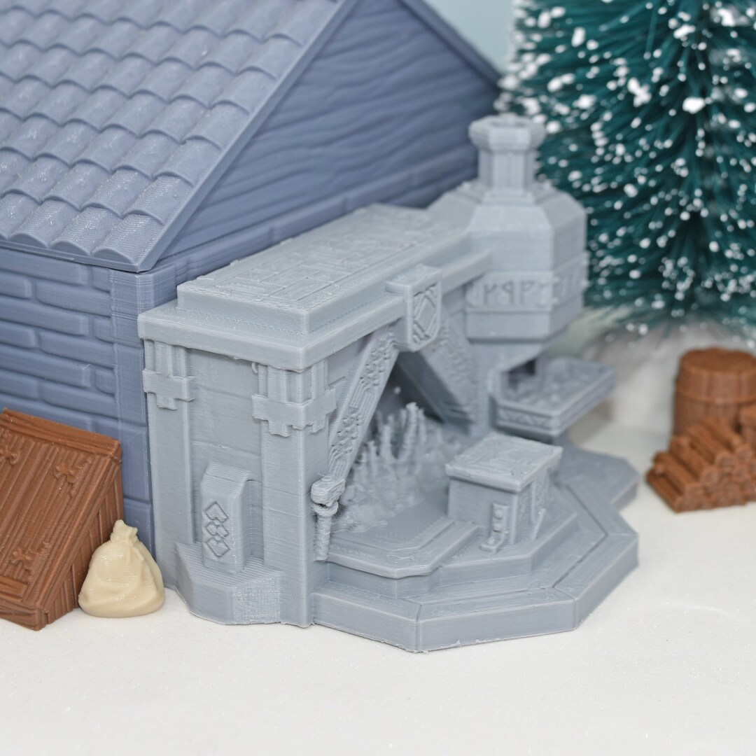 Dnd Terrain Dwarven Rune Forge Building Terrain Pieces for 28mm Fantasy ...