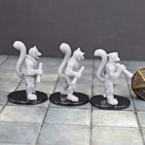 Dnd Miniature Set of Resin Lemur Blowgun Dnd Miniatures for Tabletop ...