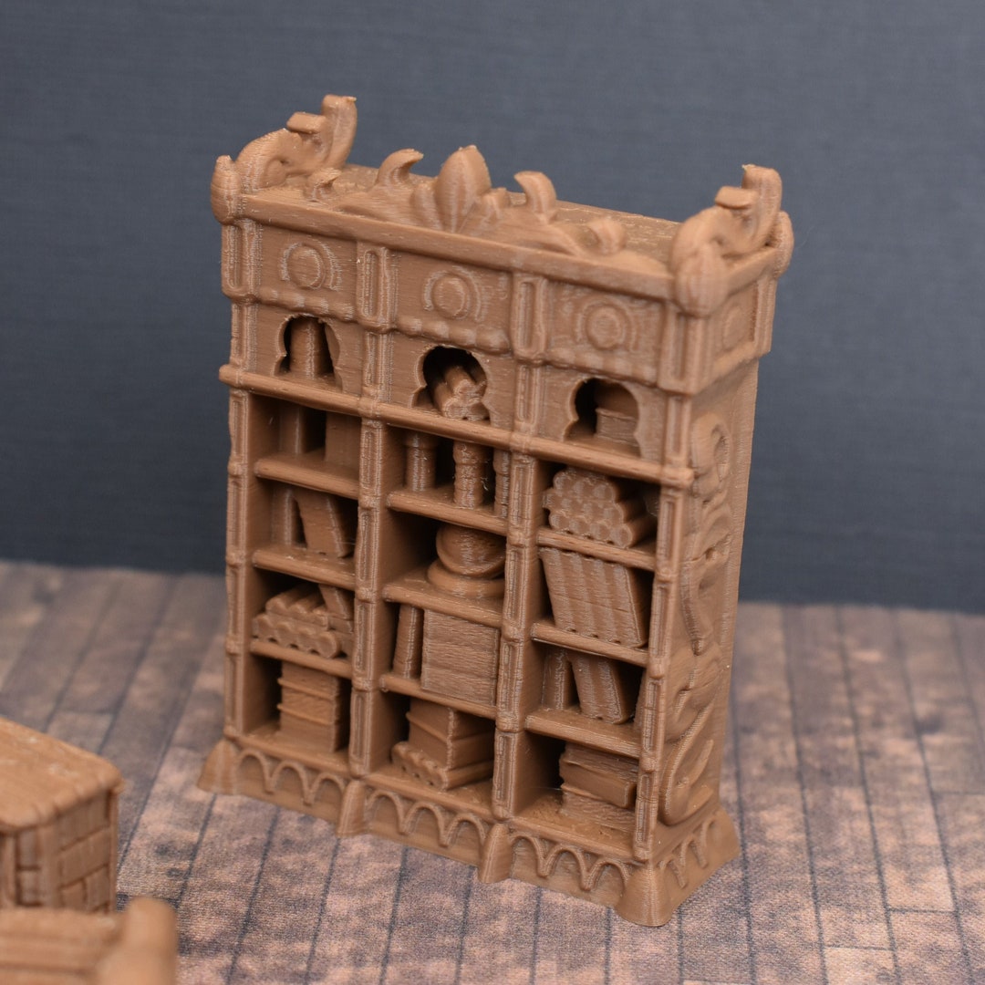 Dnd Miniature Furniture Steampunk Bookcase for Tabletop Wargaming ...