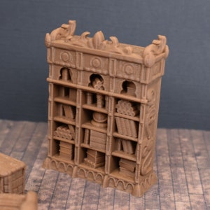 Dnd Miniature Furniture Steampunk Bookcase for Tabletop Wargaming ...