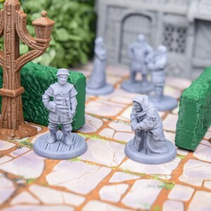 Dnd Miniature Set of Villager Miniatures Are Unpainted Miniatures for ...