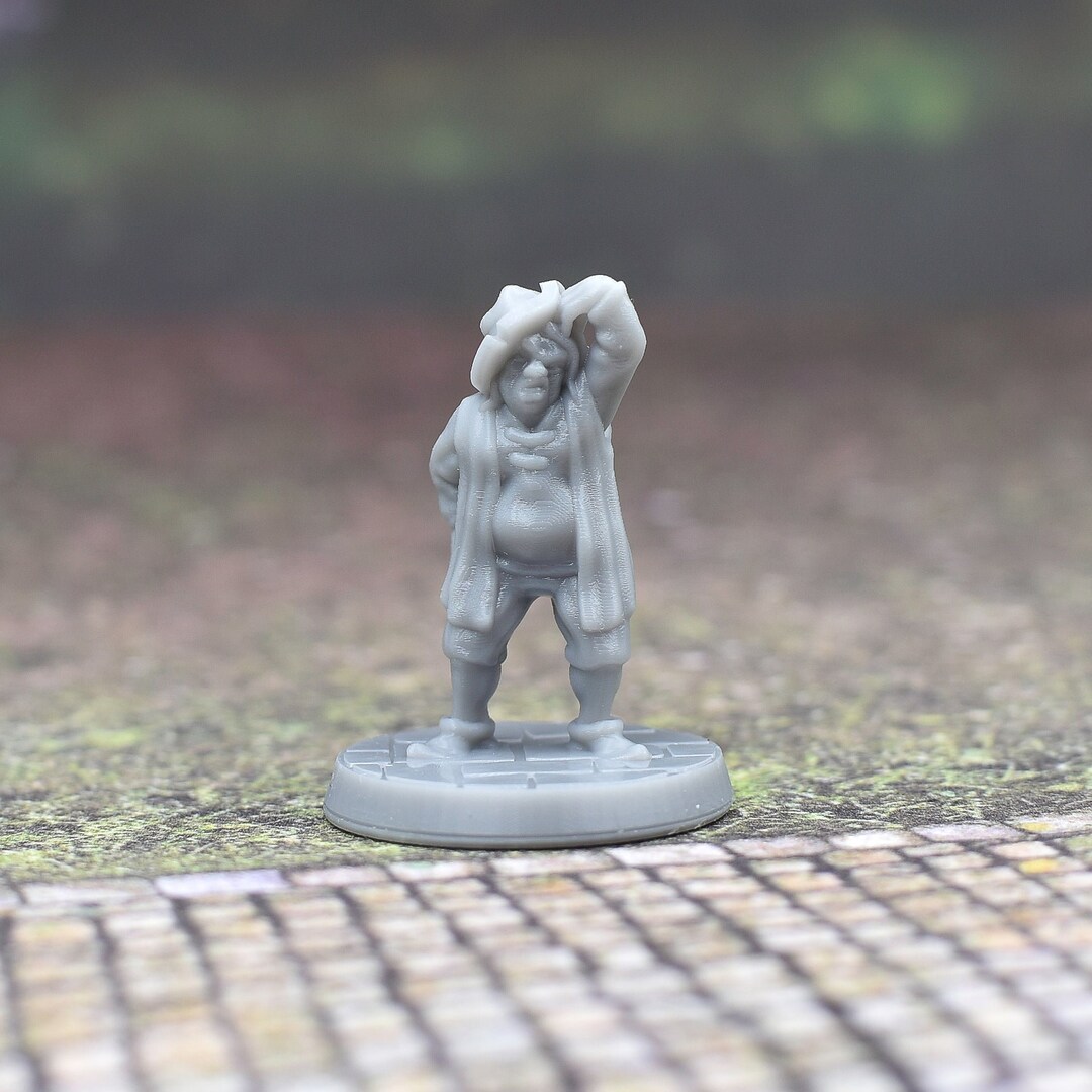 DND Miniature Villager 3D Printed Resin Miniature for Tabletop RPG ...