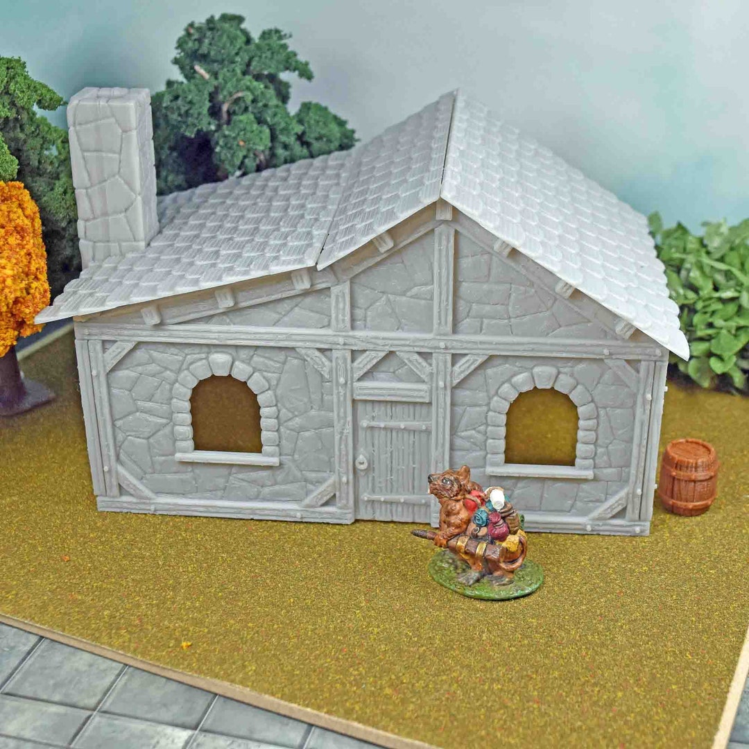 Tabletop Wargaming Terrain Building Bakery Stone Dnd Miniature Pieces ...