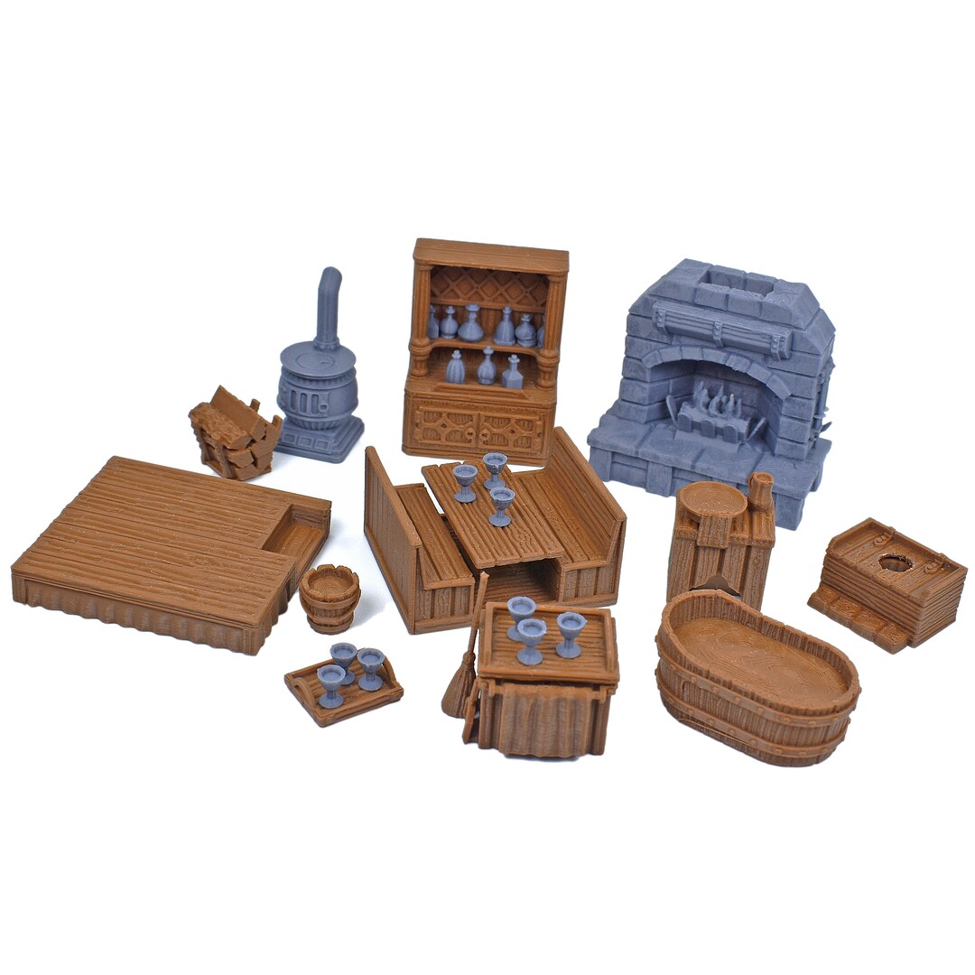 Dnd Terrain Pieces Tavern and Inn Accessories for Fantasy Tabletop ...