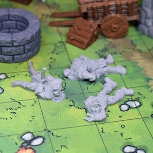 Dead Miniature Corpse Set Dnd Miniatures Set for Ttrpg Miniatures ...