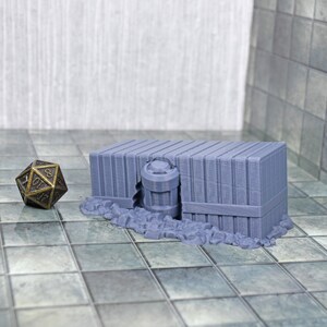 Cyberpunk Terrain Cargo Container Ruins Unpainted Fantasy Wasteland Dnd ...