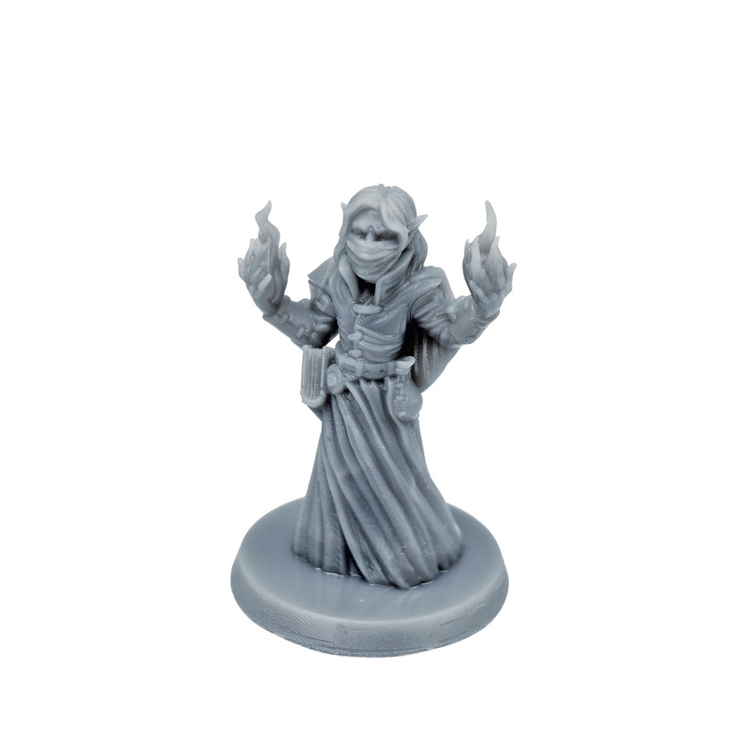 Dungeons and Dragons Bandit Mage for TTRPG Miniature - Etsy