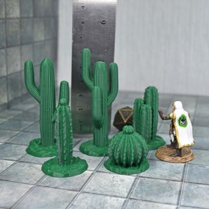 Dnd Miniature Cactus Plants 3d Printed Terrain to Use as Dnd ...