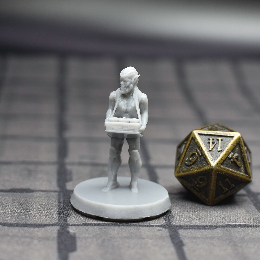 Dnd Scifi Miniatures Alien Food Vendor Resin Cyberpunk Miniature for ...