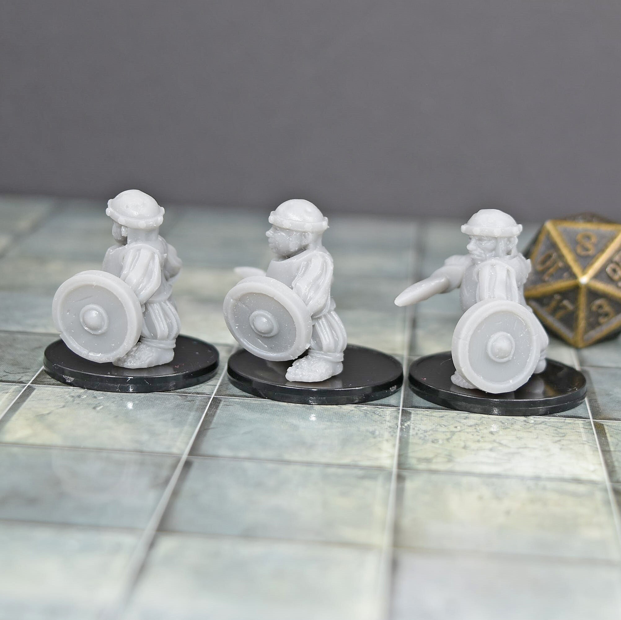 Male Halfling Fighters Fantasy Miniatures for D&D or Miniature - Etsy