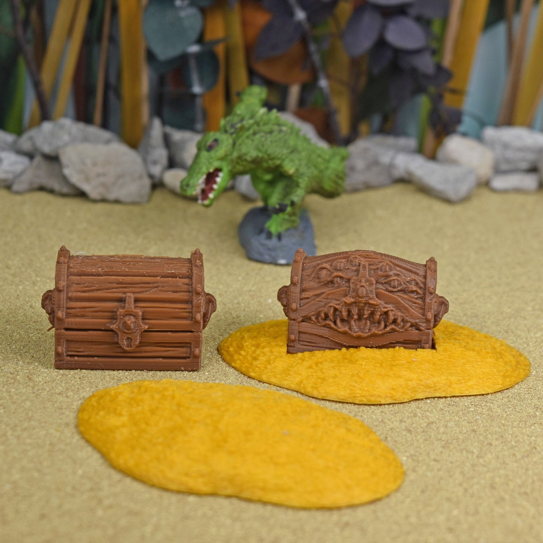 Dnd Terrain Mimic Treasure Set Scatter Terrain Pieces for 28mm Fantasy ...