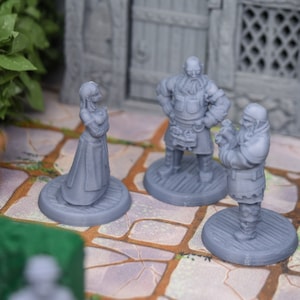 Dnd Miniature Set of Villager Miniatures Are Unpainted Miniatures for ...