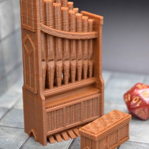 Dnd Terrain Miniature Furniture Pipe Organ With Bench to Use as Dnd ...