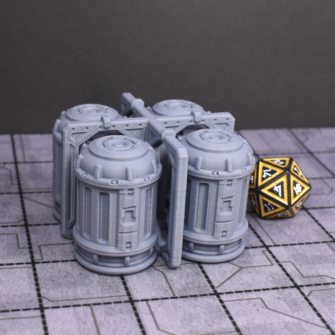 Cyberpunk Terrain Set of Canisters for Dnd Terrain and Tabletop Terrain ...