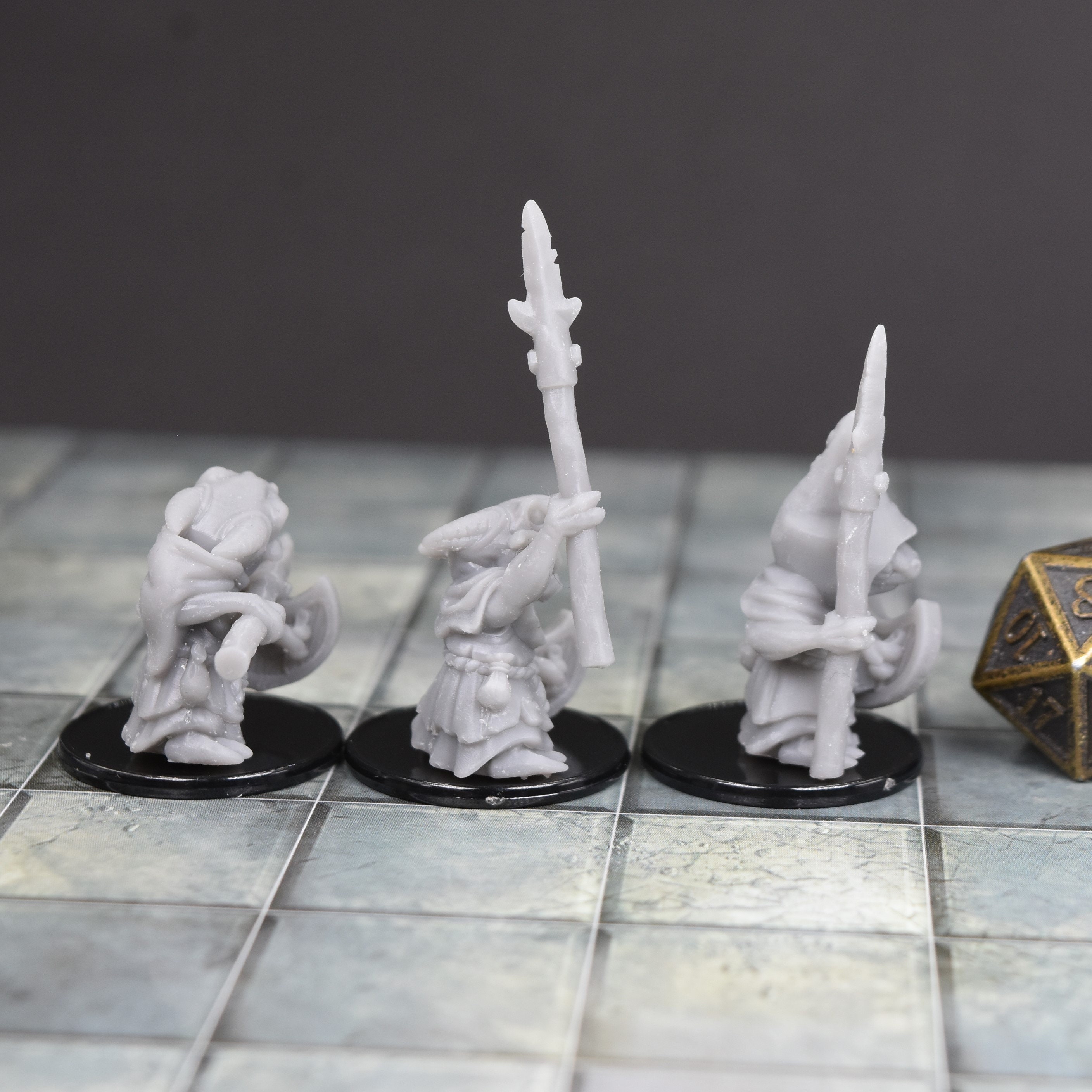 Kobold Spearman Miniatures Set for TTRPG Miniature and Fantasy - Etsy