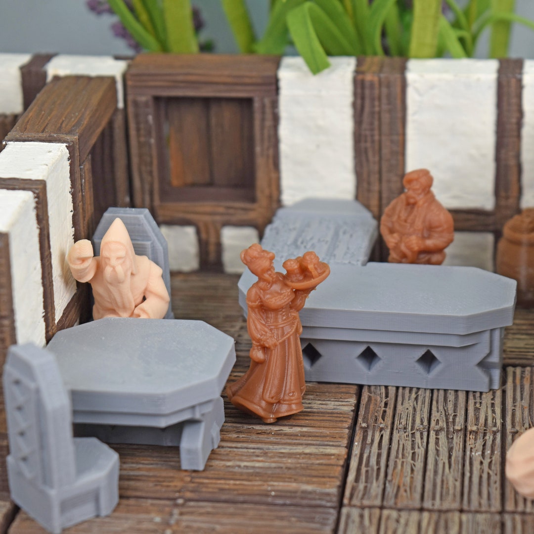 Dnd Terrain Dwarven Tavern Bar Dwarven Terrain Pieces for 28mm Fantasy ...