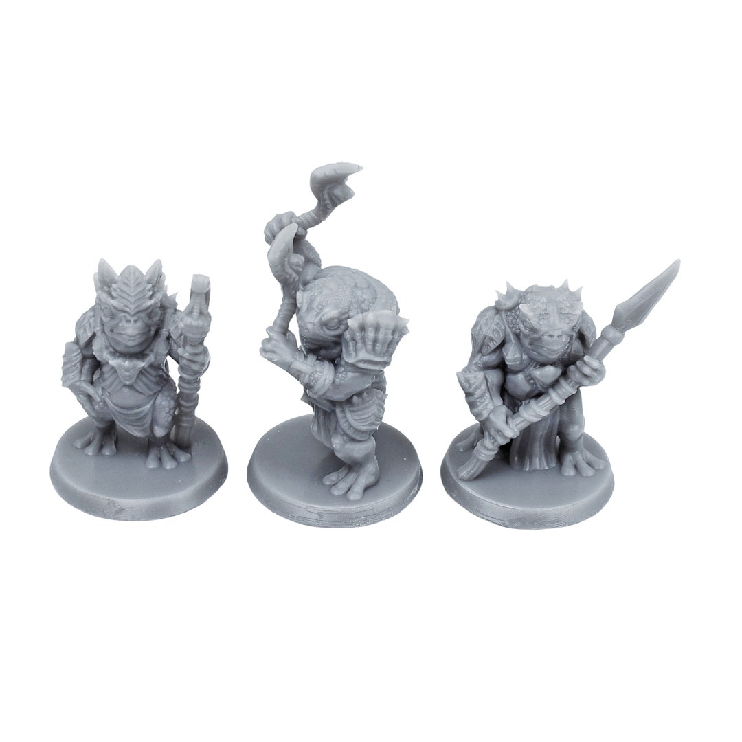 Dnd Miniature Set of Anthropomorphic Bullywugs Dnd Miniatures for ...