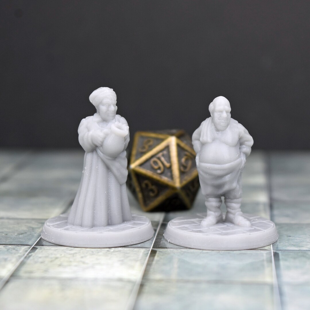 Dnd Miniature Set of Inn and Tavern Miniatures Are Unpainted Miniatures ...