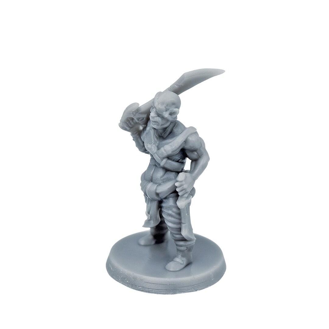 Dnd Pirate Miniature Bandit With Sword Unpainted Figures for Tabletop ...