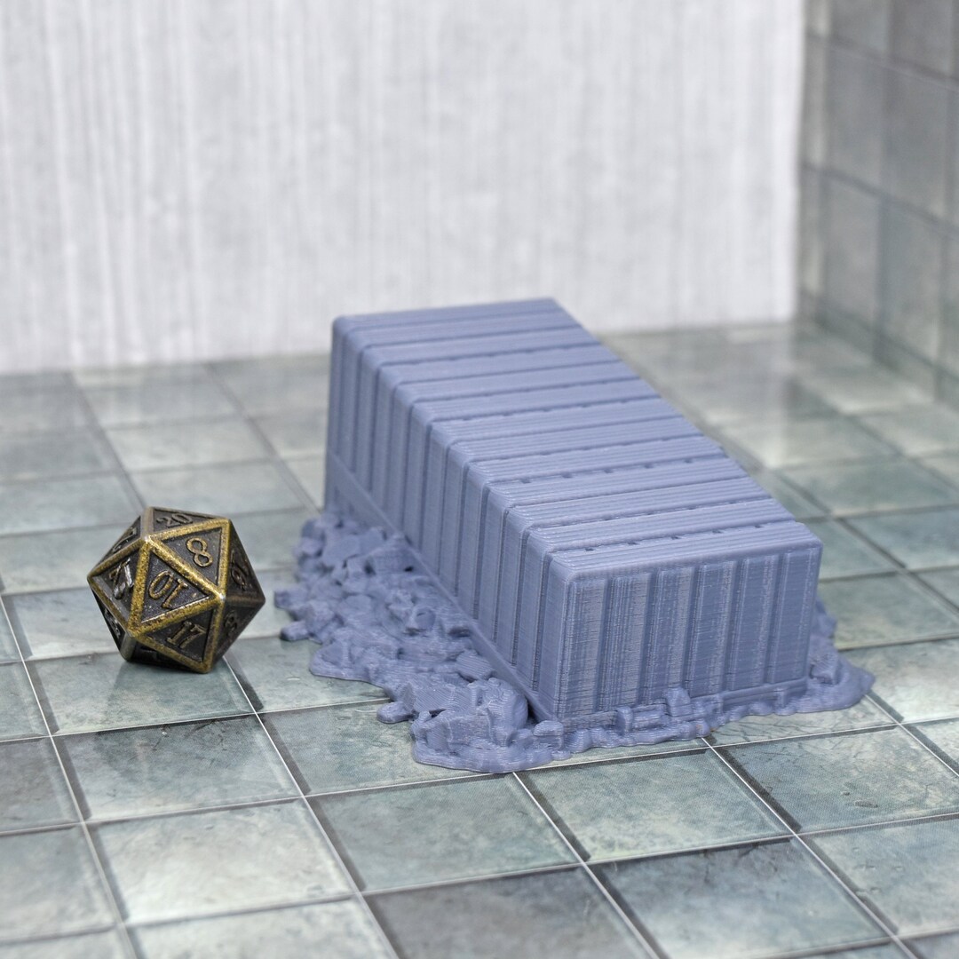 Cyberpunk Terrain Cargo Container Ruins Unpainted Fantasy Wasteland Dnd ...