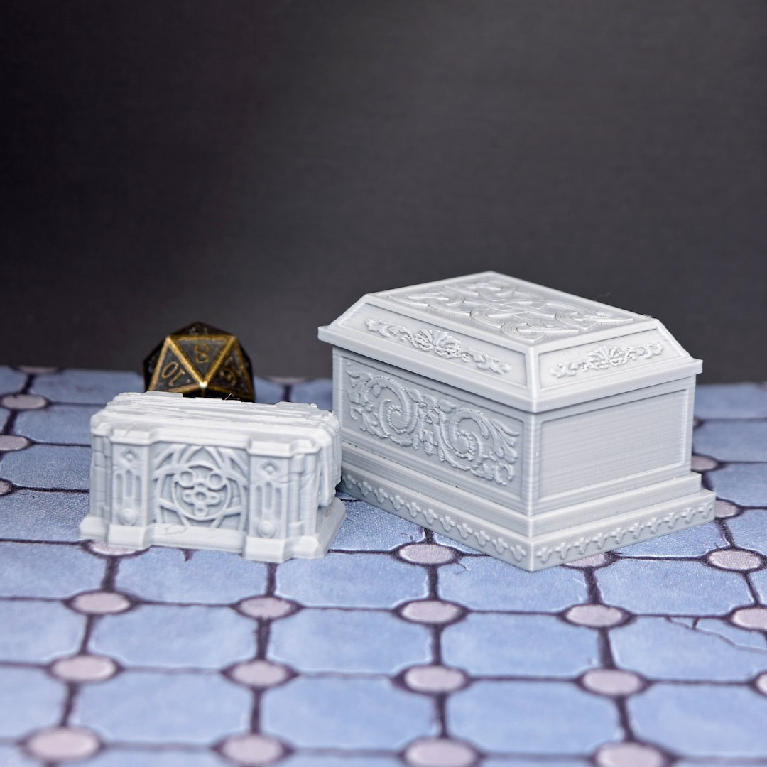 Dnd Terrain Miniature Sarcophagus Tomb and Altar 3d Printed Terrain to ...