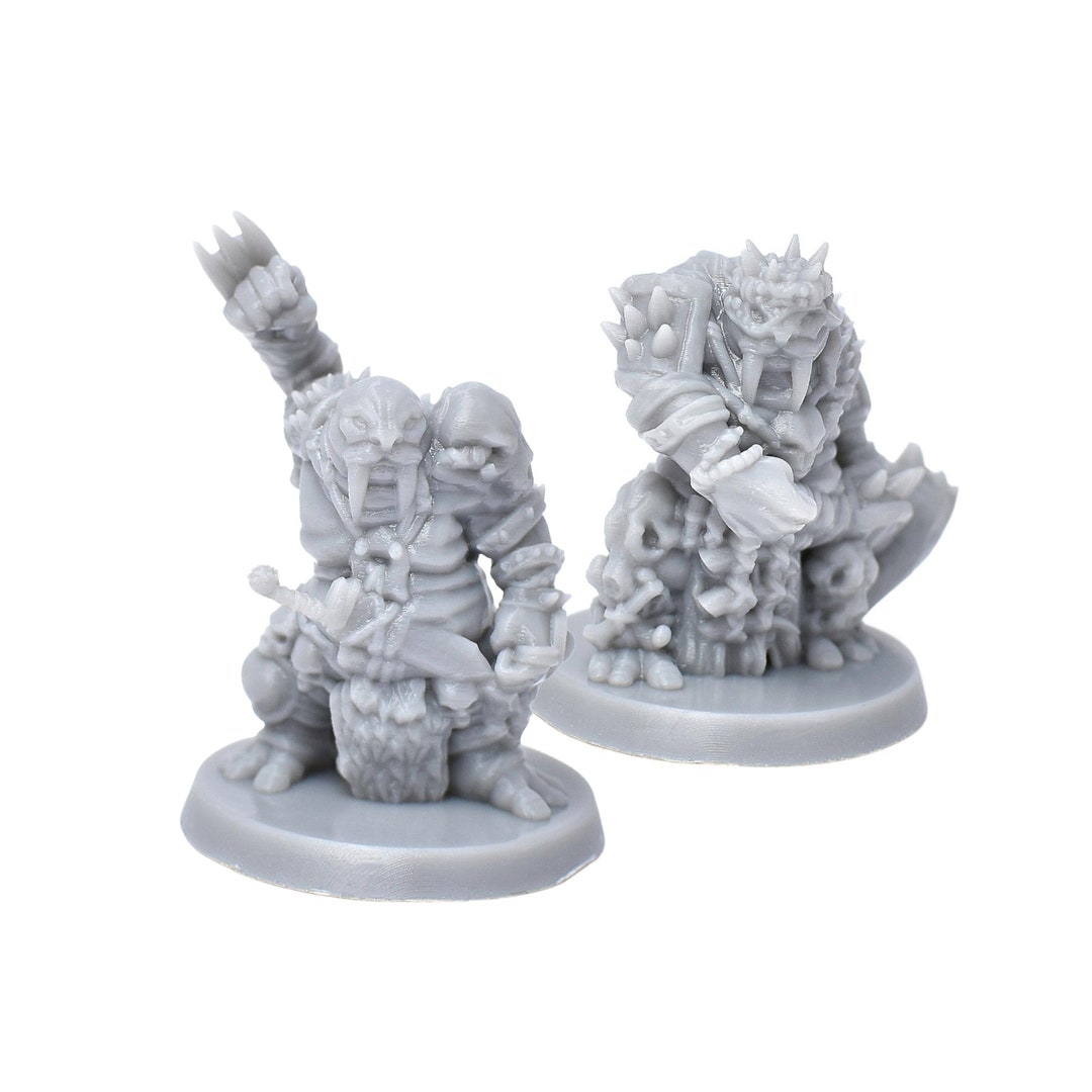 Dnd Miniature Set of Resin Walrus Fighters Dnd Miniatures for Tabletop ...