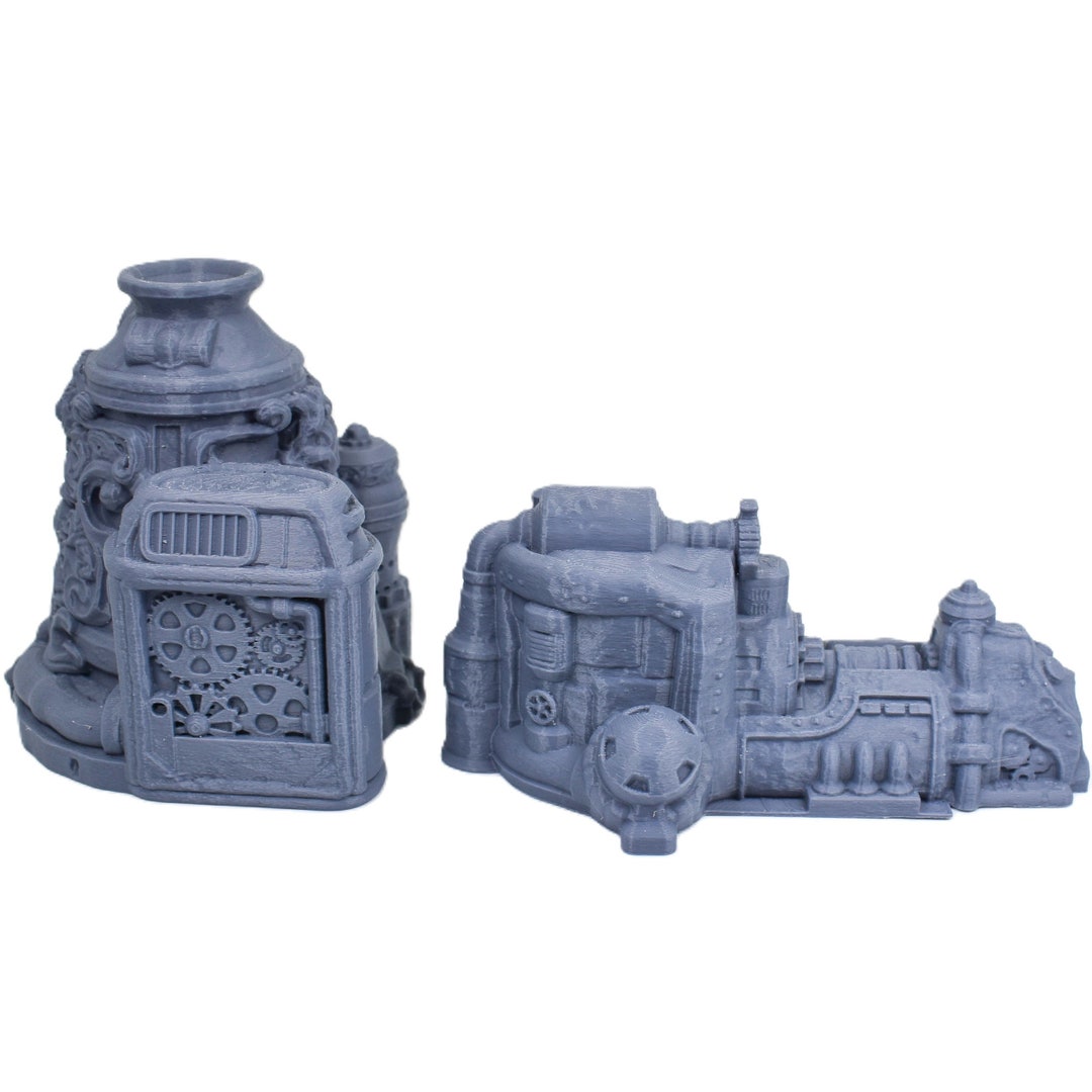 Dnd Terrain Set Steampunk Engine and Vat Scatter Scatter Terrain Pieces ...
