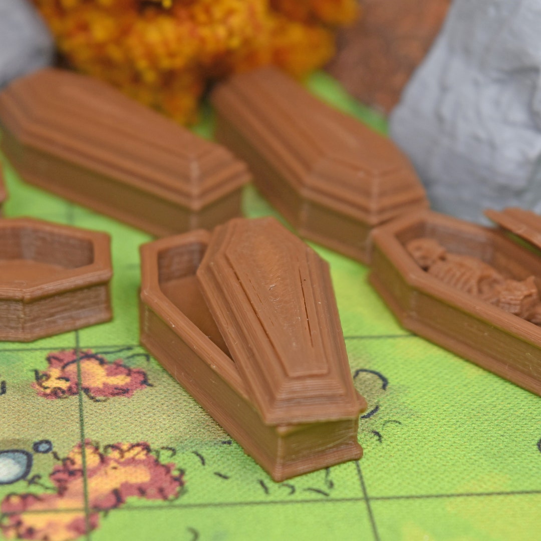 Dnd Terrain Lot of Caskets Wargaming Tabletop Terrain Piece for Use as ...