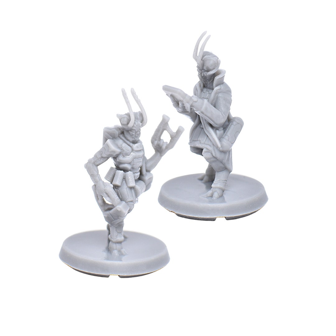 DND Miniature Set Alien Insectoid Explorer and Scout for Dnd Miniatures ...