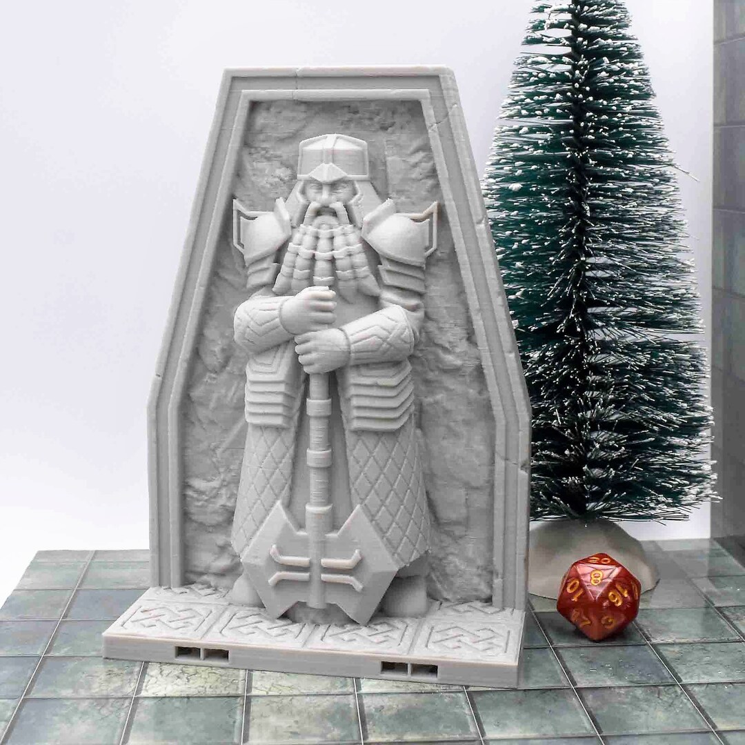 Dnd Terrain Tiles Dragonlock Dungon Tiles Tall Dwarf Statue to Use as ...