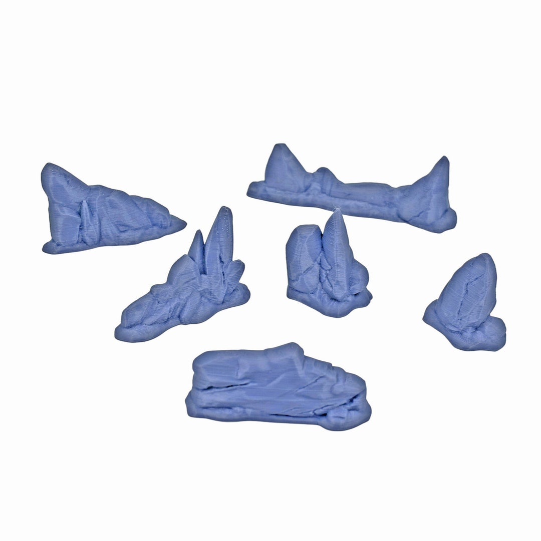 Dnd Terrain Ice Barriers Wargaming Tabletop Terrain Pieces for Use as ...