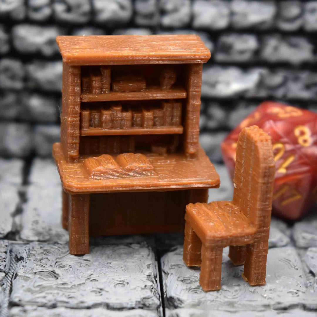 Dnd Terrain Furniture Desk for 28mm Fantasy Dnd Terrain Wargaming ...