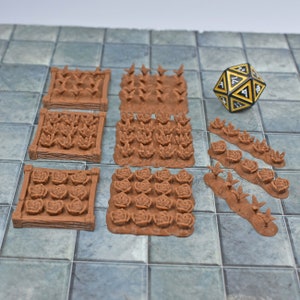 Dnd Terrain Crops Unpainted Miniatures Set for Tabletop Wargaming and ...