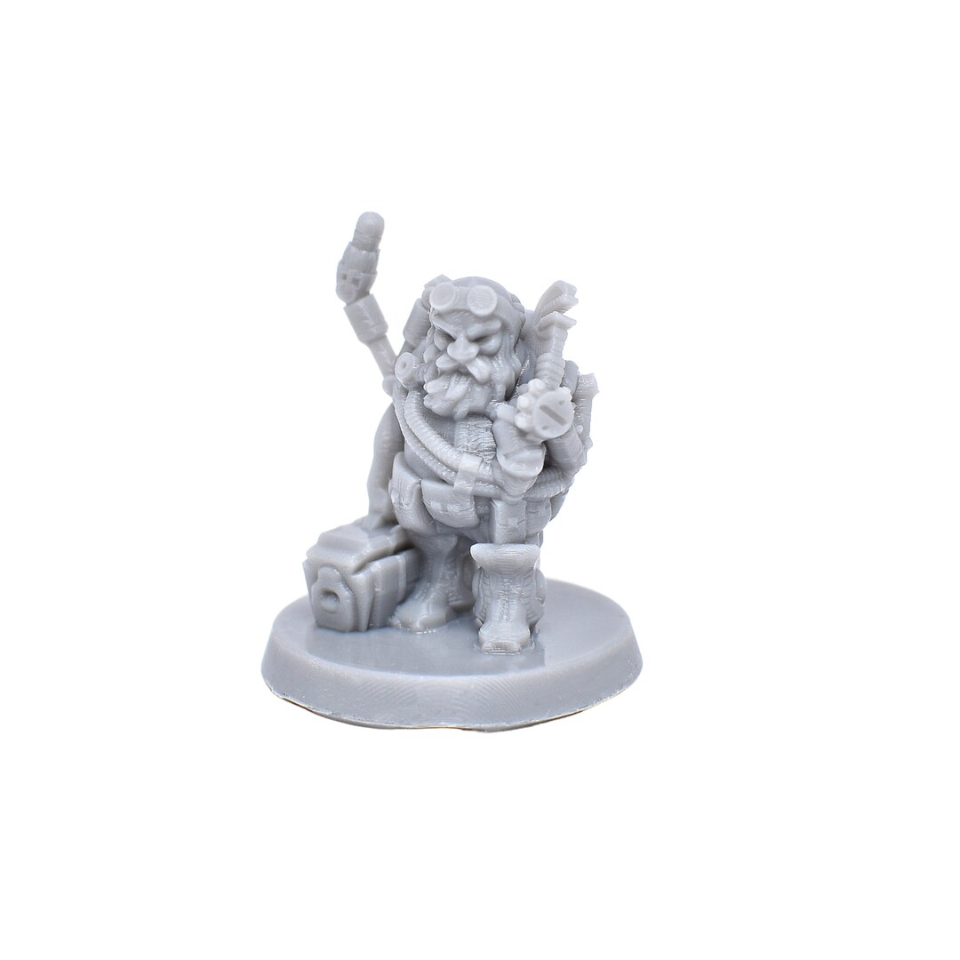 Dnd Scifi Miniatures Dwarf Mechanic Cyberpunk Miniature for Scifi ...