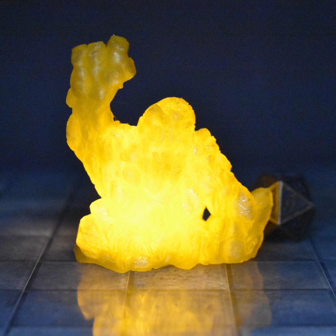Lava Elemental Miniature Light up LED Dnd Figures for Tabletop ...