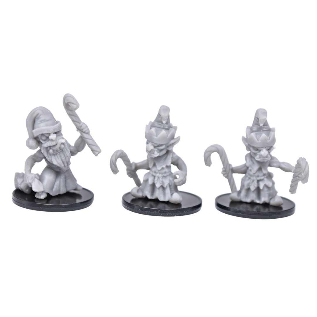 Goblin Santa and Elves Set of Miniatures for TTRPG Miniature and ...