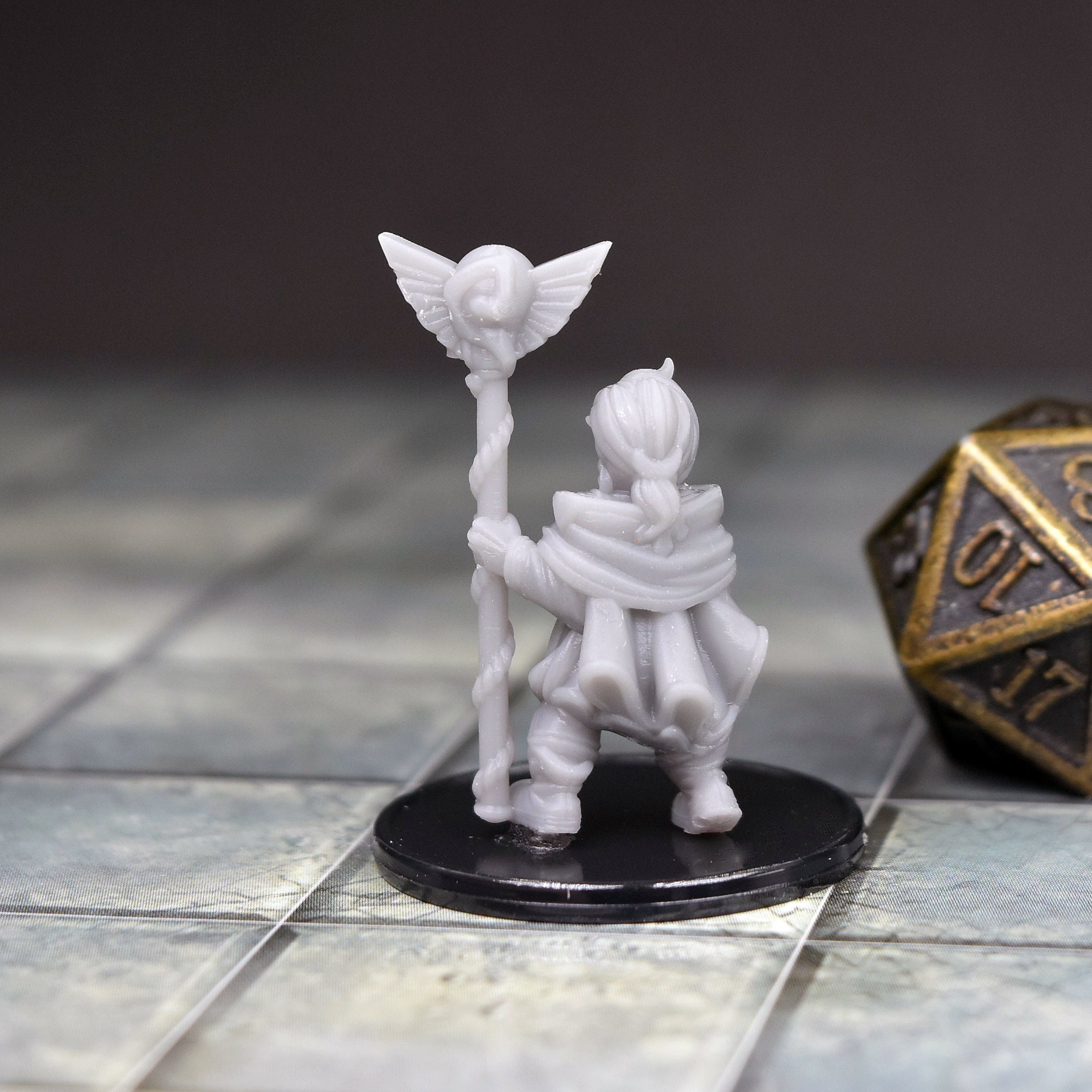 Gnome Cleric Miniature for Dungeons and Dragons Fantasy DND | Etsy