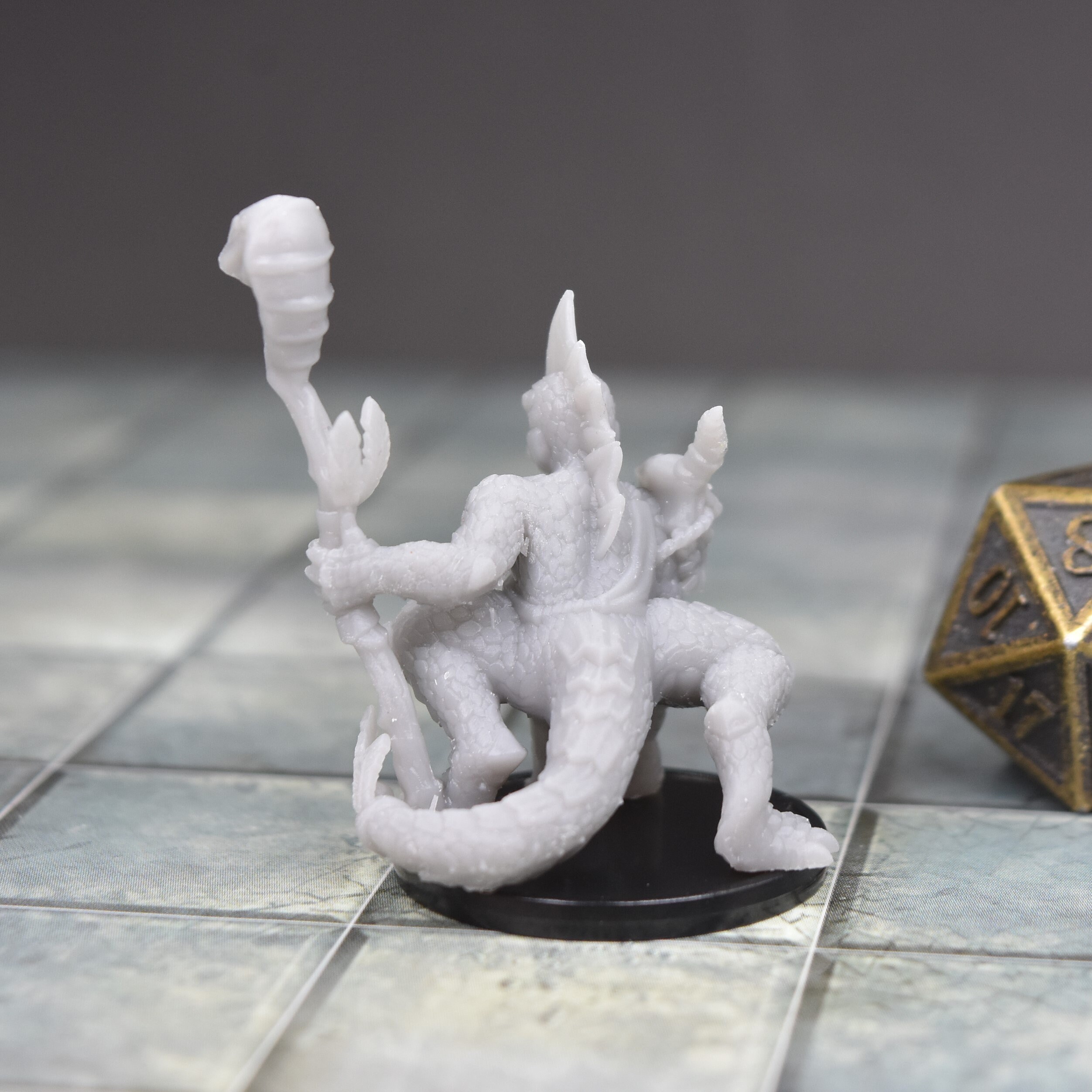 Female Lizardfolk Miniature Set for Tabletop Miniature Games | Etsy