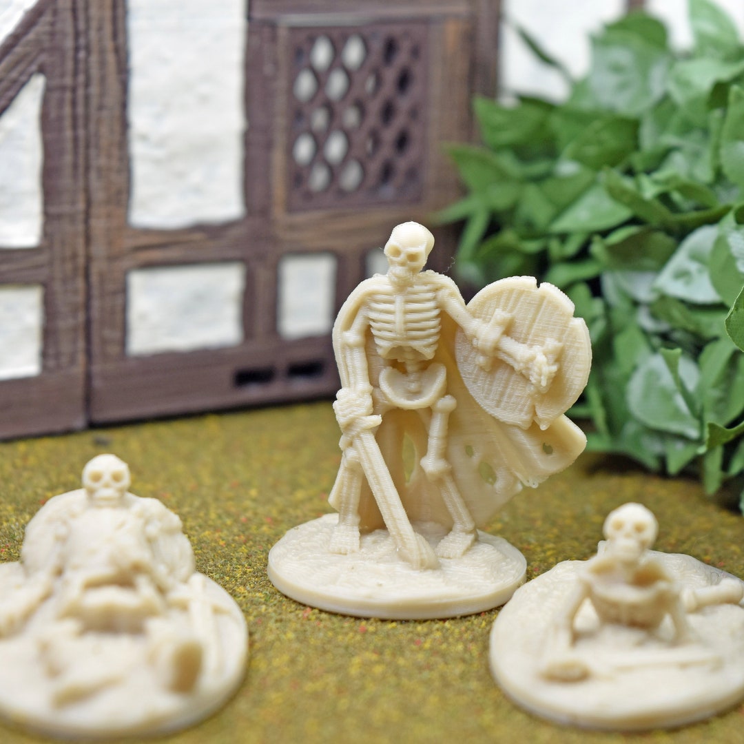Dnd Undead Set of Skeletons Unpainted Miniatures for Dnd Figures or ...
