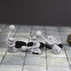 Kobold Slinger With Ball and Chain Set of Miniatures for TTRPG ...