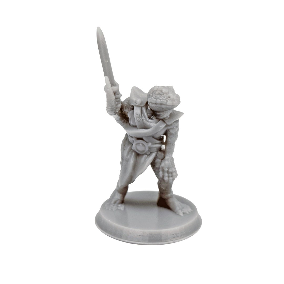 28mm Miniature Lizardman With Sword Dnd Miniatures for Tabletop ...