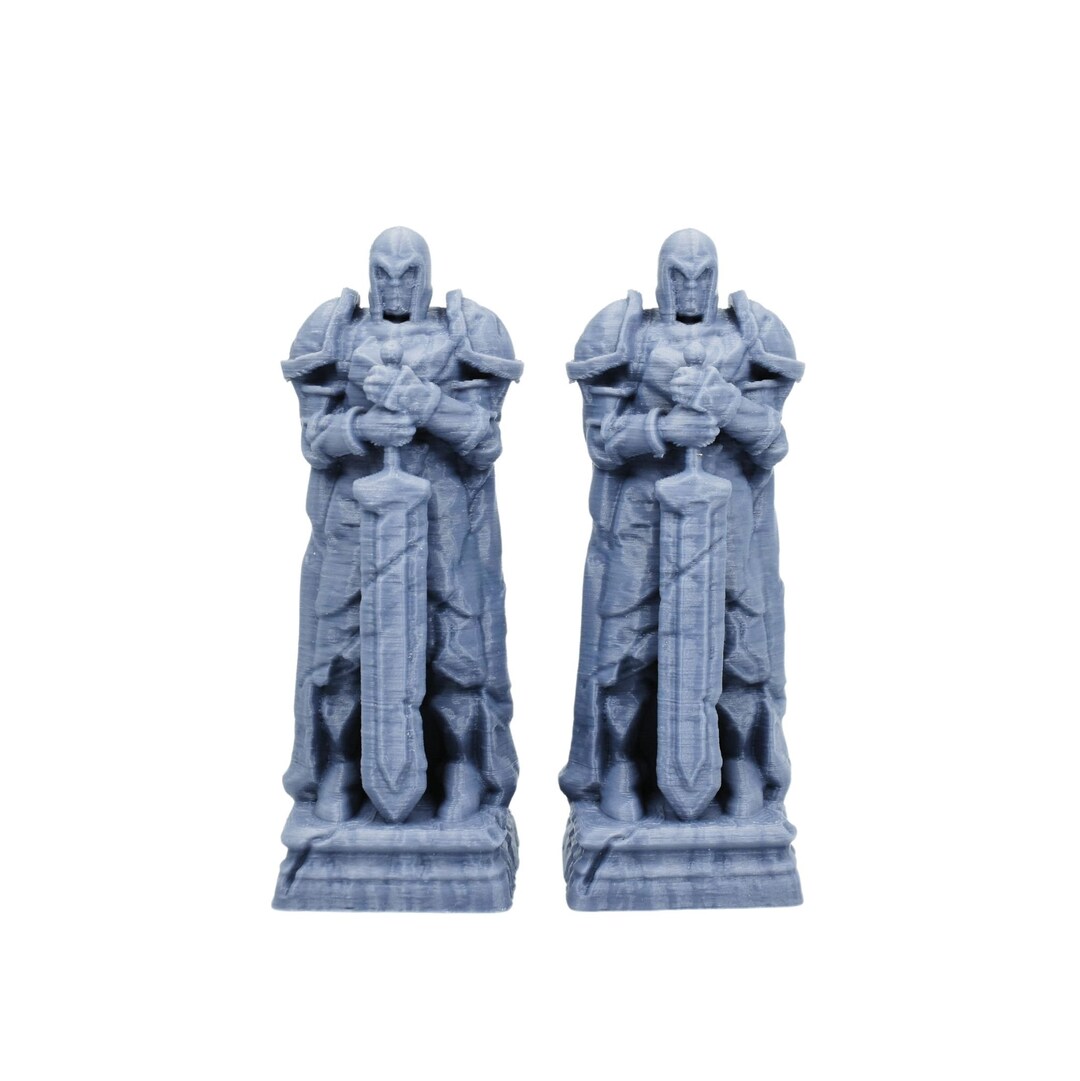Dnd Terrain Knight Statues Wargaming Tabletop Terrain Pieces for Use as ...