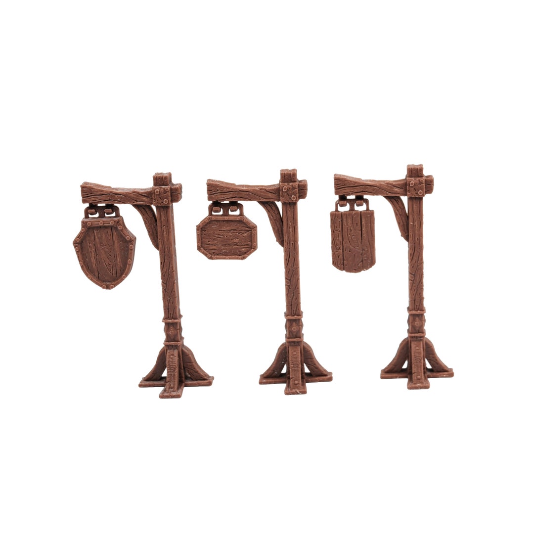 Dnd Village Terrain Signs 3d Printed Terrain to Use as Dnd Accessories ...