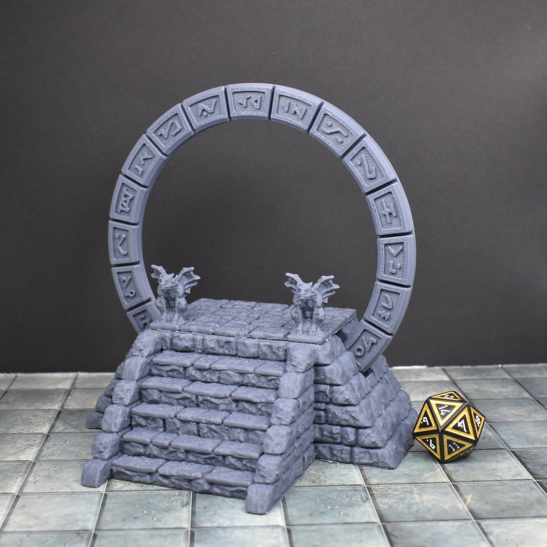 Dnd Terrain Rotating Rune Portal Wargaming Tabletop Terrain Piece for ...