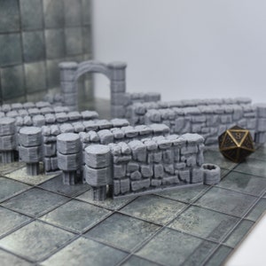 Dnd Modular Terrain Set of Dungeonsticks Brick Building for Tabletop ...
