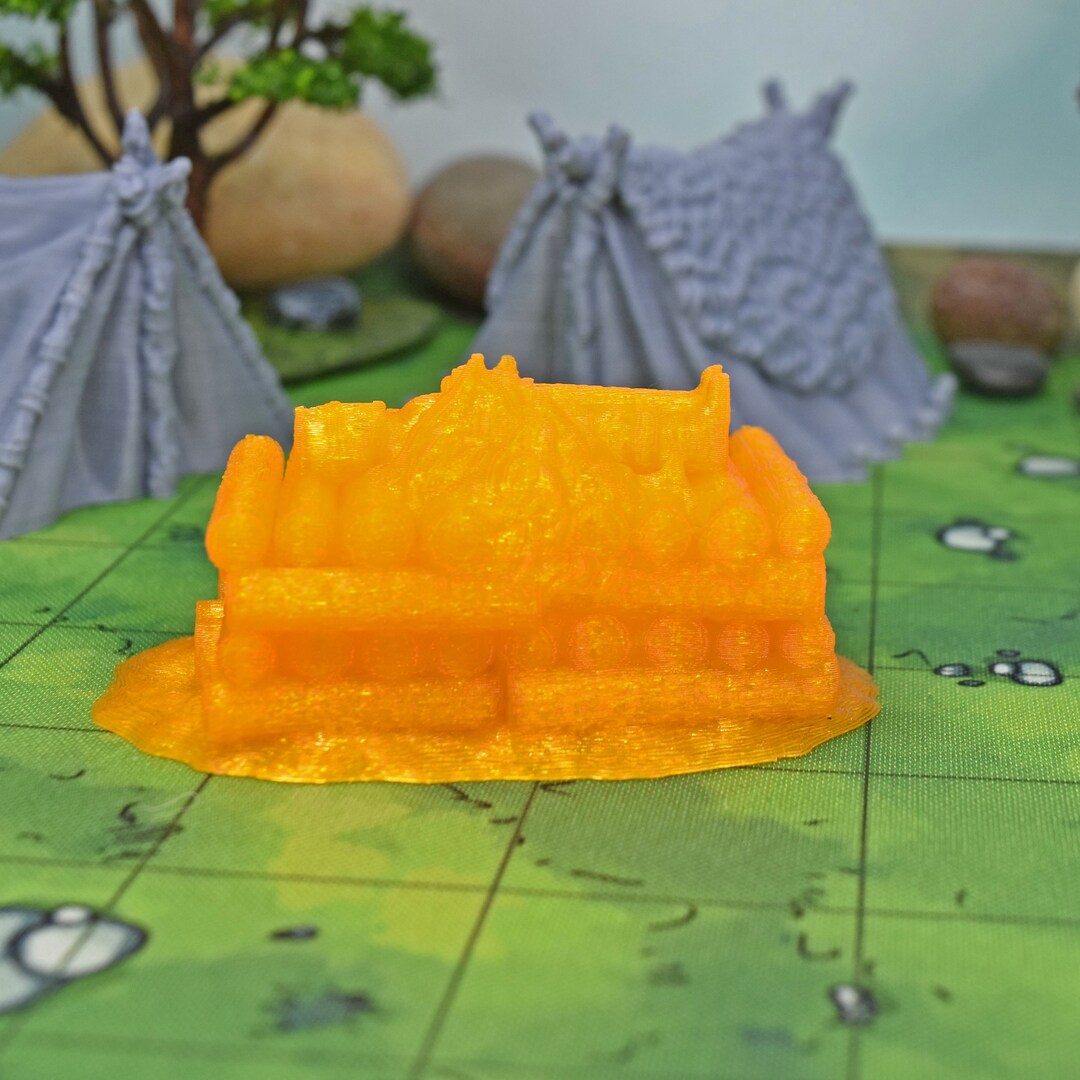 Dnd Terrain Flickering Fire LED Light up Pyre to Use as Dnd Accessories ...