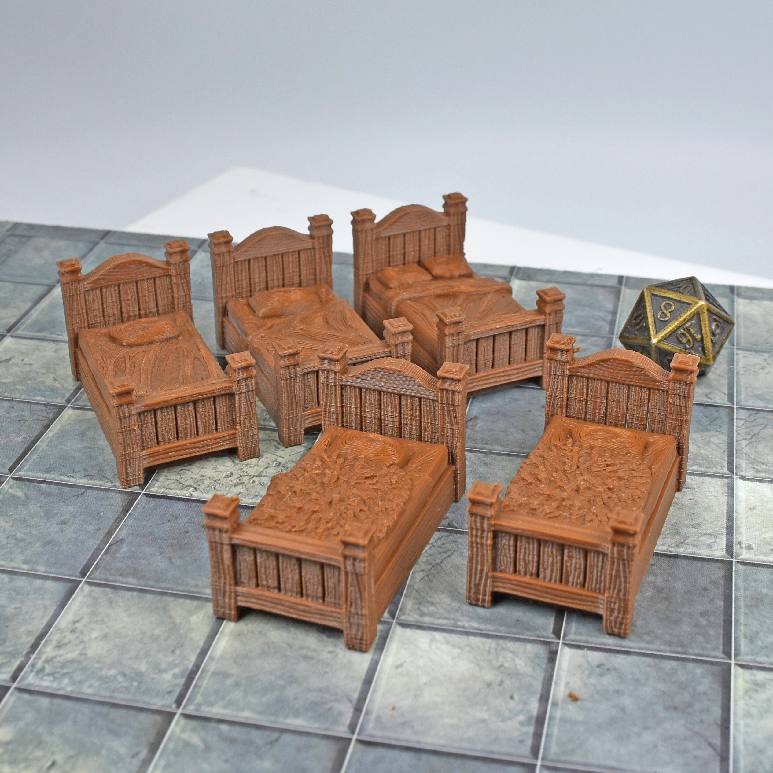 28mm Inn Beds Miniature Terrain Set for Tabletop Miniature RPG | Etsy