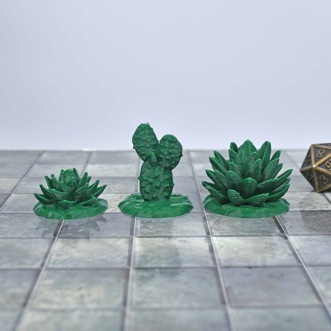 28mm Terrain Miniature Agave Cactus Plants Dnd Terrain Pieces for 28mm ...