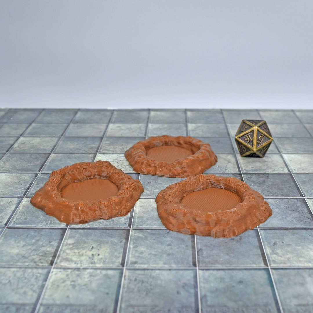 Dnd Terrain Miniature Burrow Holes to Use as Scatter Terrain Pieces for ...